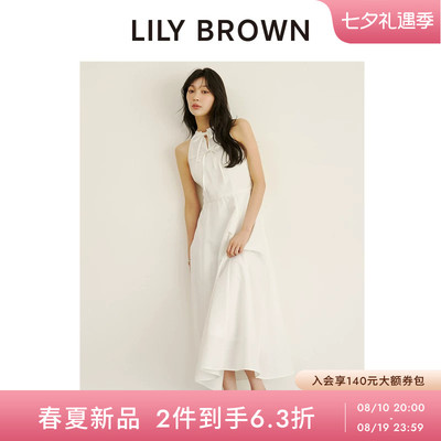 LILYBROWN系带无袖收腰连衣裙