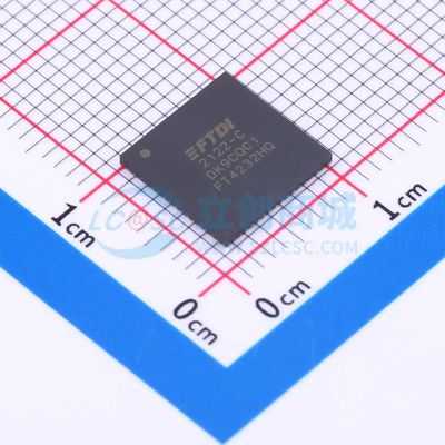 FT4232H 四通道高速USB转多用途UART/MPSSE IC FT4232HQ-REEL QFN