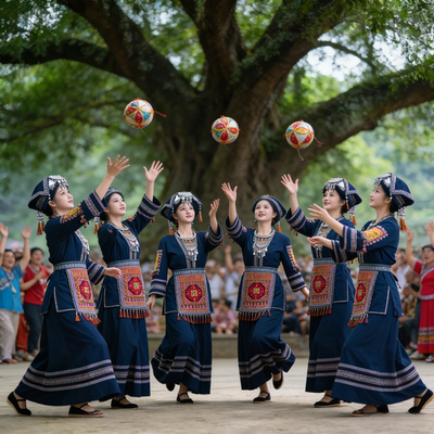 瑶族服装女成人少数民族传统三月三旅拍土家族套装苗族舞蹈演出服