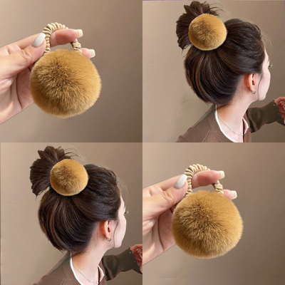 美拉德毛毛头绳女生2026