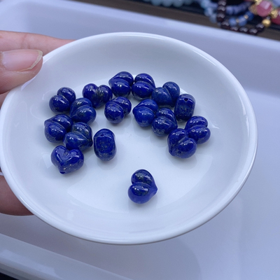 11x9mm青金石亮面屁桃1个