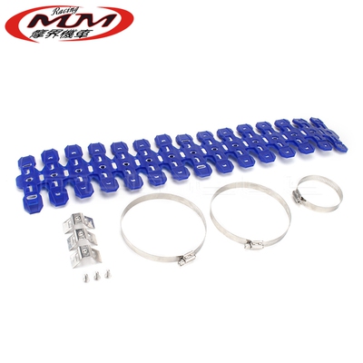 摩托车改装配件适用雅马哈YZ125 YZ250蓝色排气管防护罩2005-2020