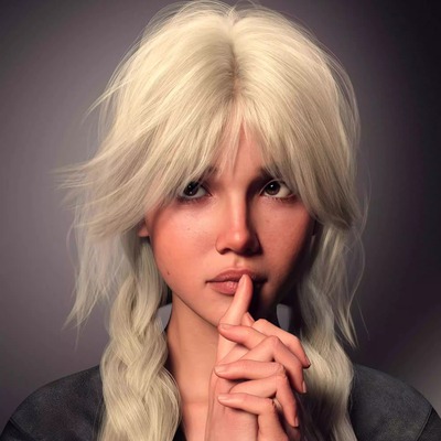 FE Bunches Braids Hair for G9  长发麻花辫发型 [仅发型] [IM]