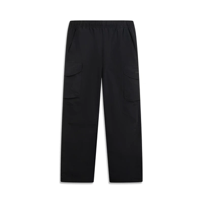 李宁工装裤2025冬季新款男子反伍BADFIVE宽松厚款卫裤长裤AYKV559