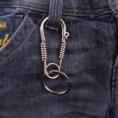 手工不锈钢小鸟钥匙扣