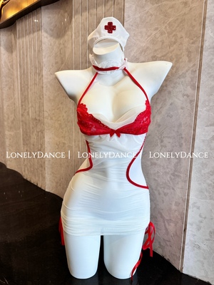 Lonelydance封神*性感护士约会纯欲火辣角色扮演护士制服包臀裙女