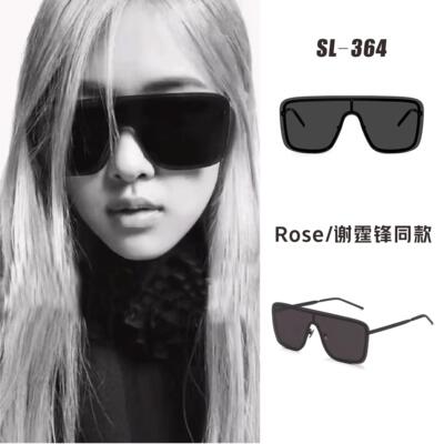 2025款rose同款谢霆锋个性防晒太阳镜防紫外线大脸显瘦墨镜SL364