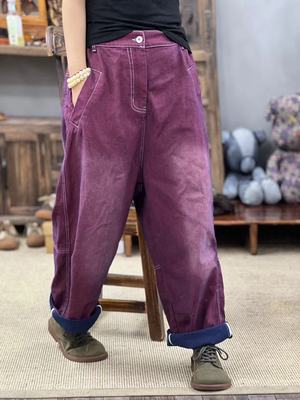 时尚百搭明线DF3003老爹裤