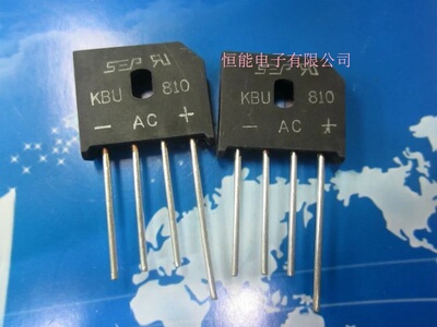 全新原装整流桥 桥式整流器 桥堆KBU810 扁桥8A1000V 足电流电压