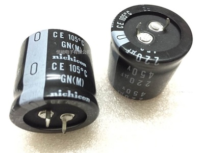 全新电容 450V220UF 体积:30X30 220UF450V 尼康nichicon