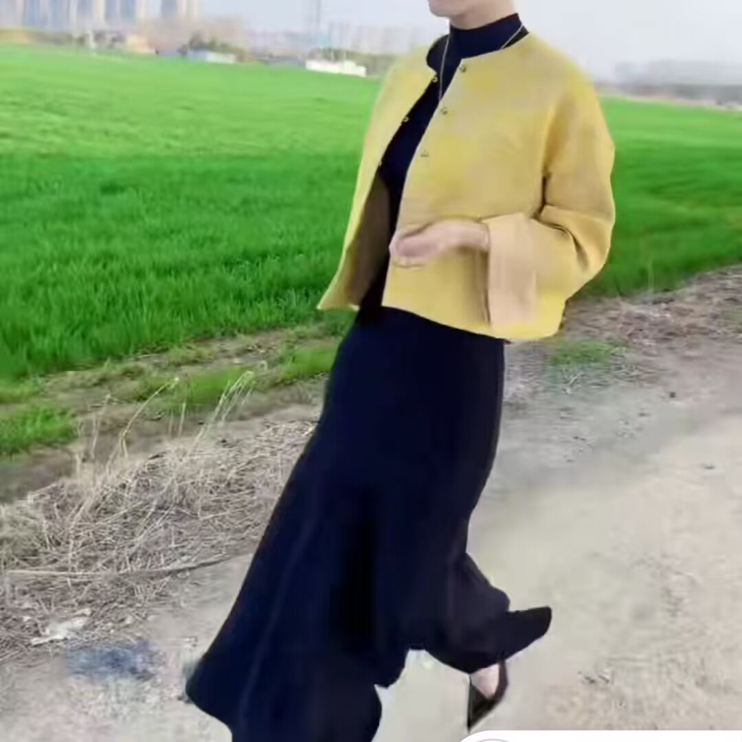 气质慵懒新中式轻国风套装女装冬季新款老钱风独特超好看盘扣外套