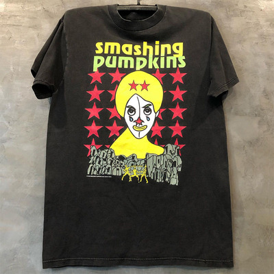 欧美圆领重磅棉男女短袖t恤