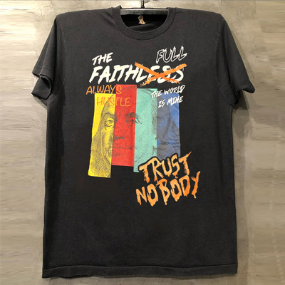 科学家本杰明美式纯棉小领口T恤