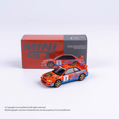 MINIGT 1:64 #975#1078#1140 斯巴鲁翼豹WRC 1999 蒙特卡洛拉力赛