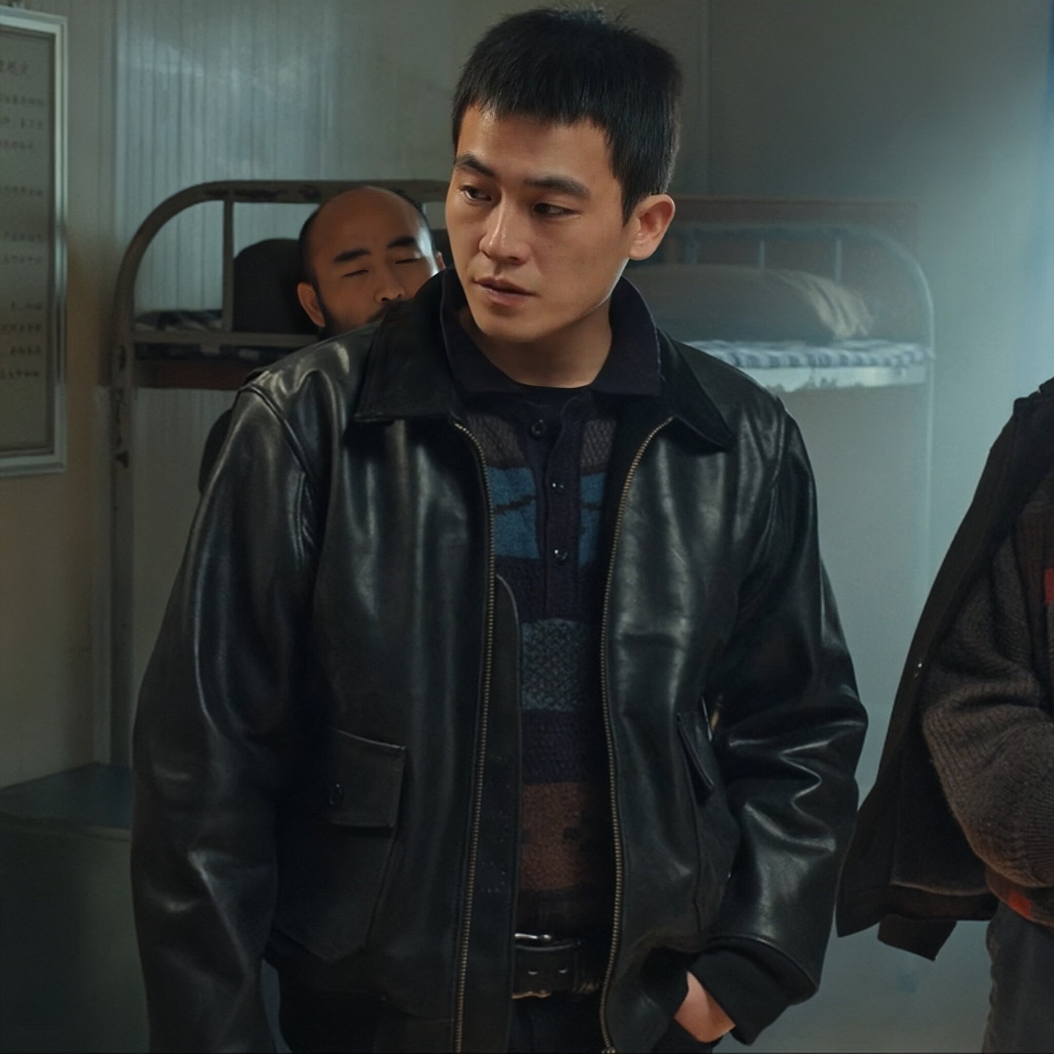 原版风吹半夏欧豪童骁骑同款机车皮衣外套翻领夹克上衣男衣服潮