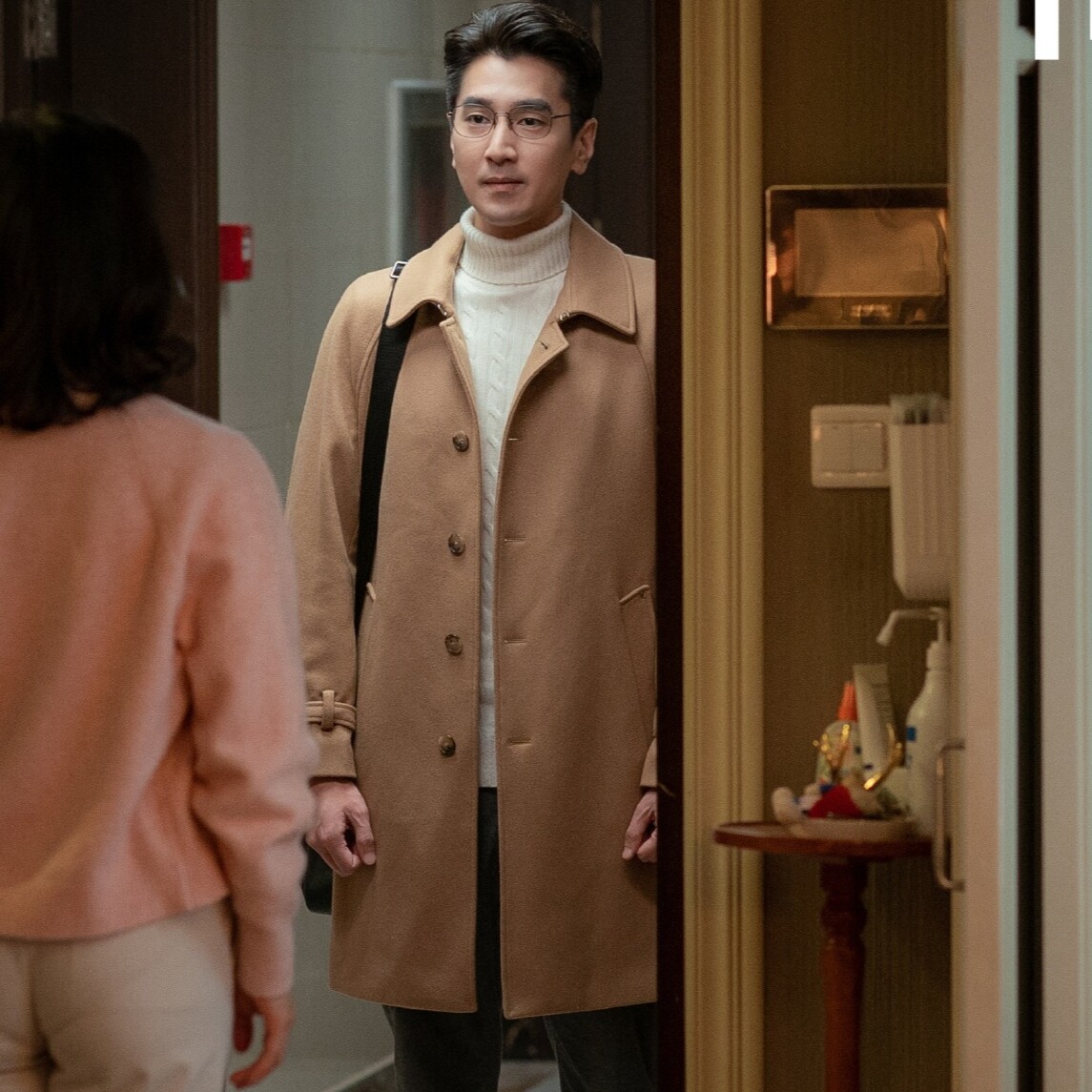 原版问心赵又廷周筱风同款毛呢大衣秋冬翻领中长款外套男衣服潮