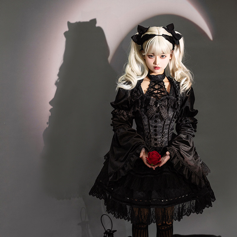 [Продажа показ] Eclipse Moral Lolita Gothic Split Doll Sensing ...