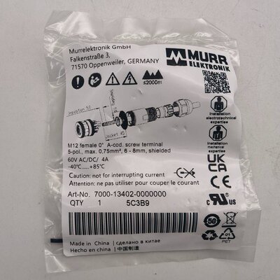 议价MURR7000-13402-0000000德国穆尔M12母可维修