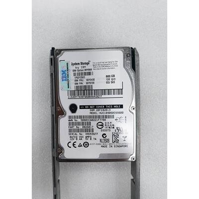 【汇盈传感器】IBM 00Y2503 00Y2430 600G 10K SAS 2.5 6G V3500
