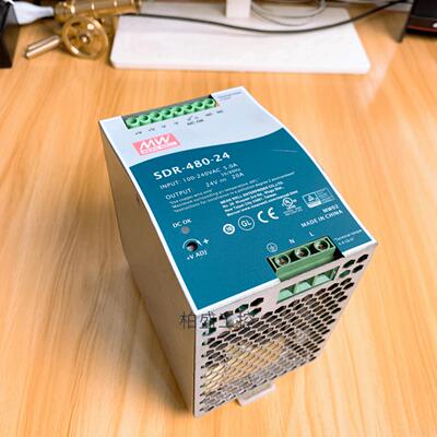 导轨式开关电源 台湾明纬SDR-480-24  100-240VAC 50A  24V 20A