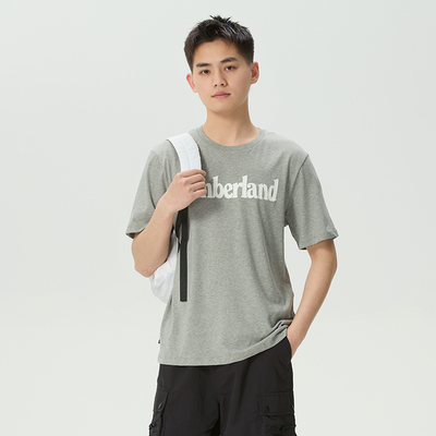 Timberland添柏岚短袖男2026新款男士圆领T恤休闲半袖运动服上衣