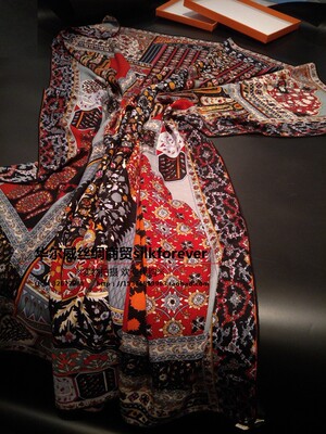 灰色披肩百搭丝巾围巾