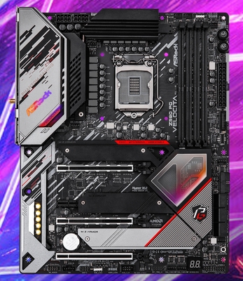 华擎z590 pg velocita主板1200针支持10700 11900kfcpu处理器