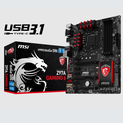 微星Z97A GAMING 6台式机主板1150针支持4130 4460 4570 4790kcpu