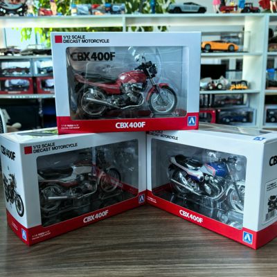 青岛社1:12HONDA本田CBX400F摩托车仿真合金机车模型收藏展示摆件