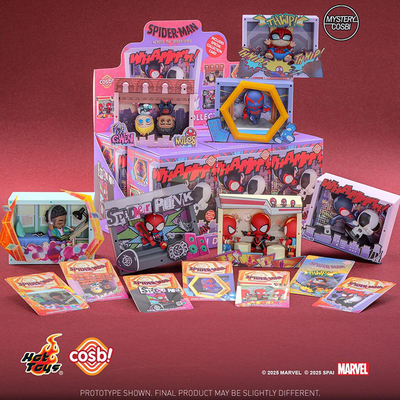 HotToys蜘蛛侠COSBI场景盲盒摆件