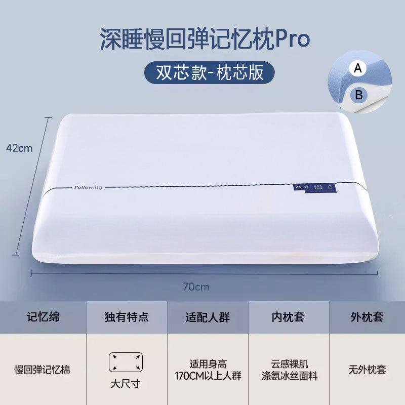 丽晶半岛 酒店睡枕Pro护颈枕记忆棉枕侧睡枕头护颈椎助睡眠枕芯