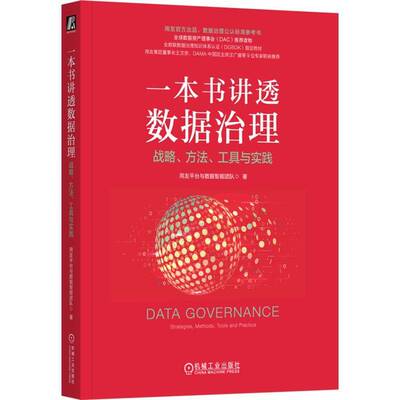 一本书讲透数据治理:战略、方法、工具与实践:strategies, methods, tools and practice用友平台与数据智能团队机械工业出版社