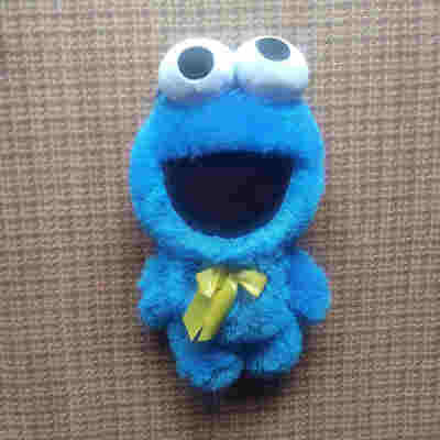 sesame street芝麻街毛绒甜饼怪COOKIE MONSTER斜挎包促销现货