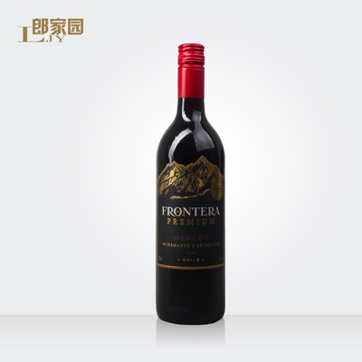 原装进口 智力FRONTERA干露缘峰精选梅洛葡萄酒12%750ml