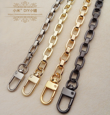 驴牌金属包包老花长字金带