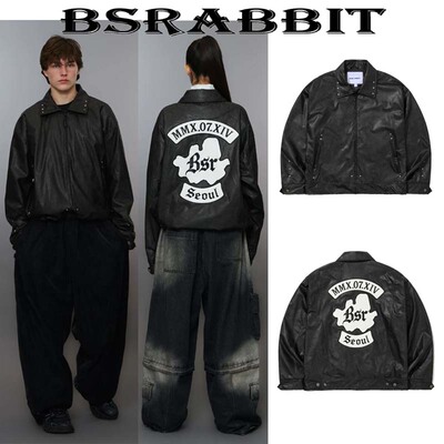 BSRABBIT韩国滑雪服皮衣裤宽松单