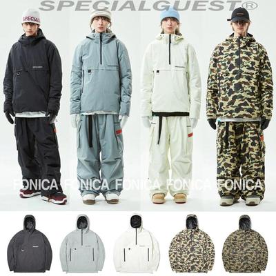 滑雪服SPECIALGUEST防水拉链连帽