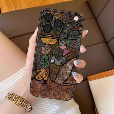 抽象艺影适用iPhone17苹果16promax手机壳新款15pro套14plus抽象艺术ip13pm硅胶防摔12por全包11带支架女复古