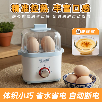 蒸蛋器电蒸锅自动断电蒸蛋器小型蒸蛋器多功能迷你煮蛋神器