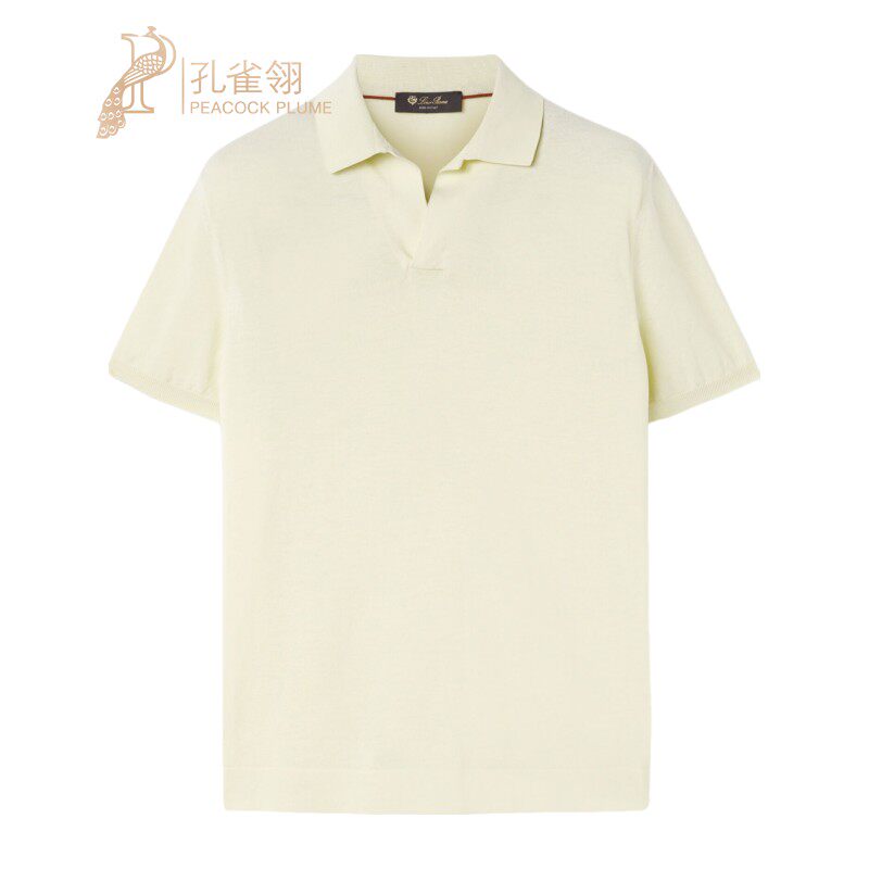 Loro Piana/诺悠翩雅男装小翻领短袖经典休闲polo衫