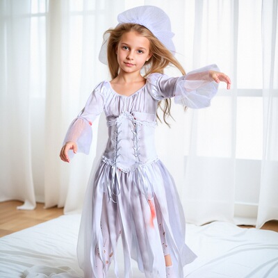 2025僵尸新娘吸血鬼连衣裙万圣节