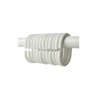 加厚浴帘环树脂白色挂钩塑料