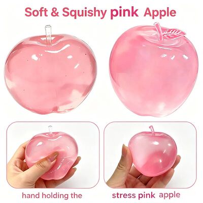 Green Pink Apple Maltose Squishy Toy Sensory Fidget Toy Soft