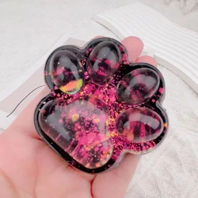 Kids Dark Starry Sky Cat Claw Squishy Fidget Toys Soft Cute