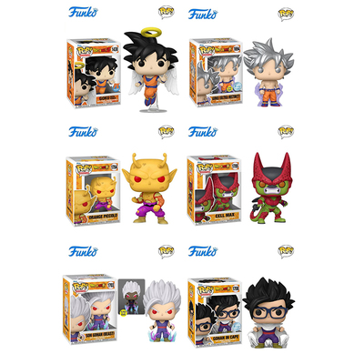 FunkoPOP七龙珠GT孙悟空天使之翼孙悟饭沙鲁超级比克手办周边摆件