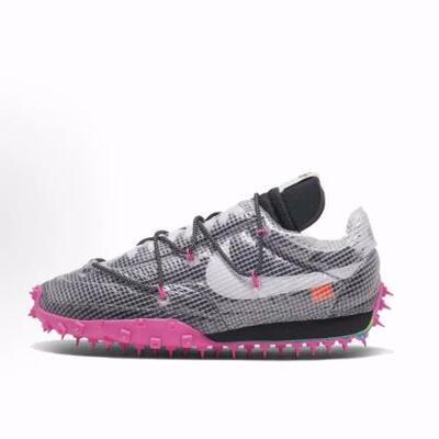OFF-WHITE x Nike Waffle Racer 织物  低帮 生活休闲鞋 女款