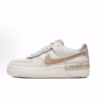Nike Air Force 1 Shadow 耐磨 低帮 板鞋 女款 奶油色