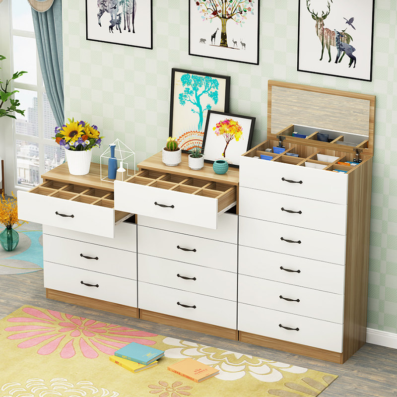 Buy Simple modern white four or five bucket cabinet kitchen storage ...