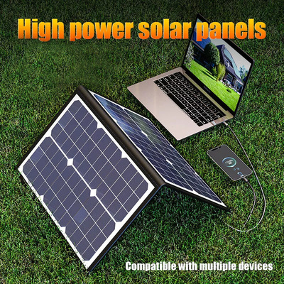 跨境40w18v太阳能单晶折叠包便携绿色轻松折叠 foldable sola