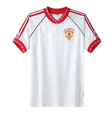 Retro Manchester Utd 91 92 Cantona United Soccer Jerseys